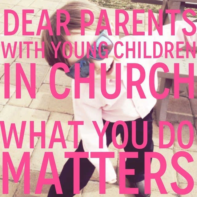 For parents with young children in church – Charlton Church