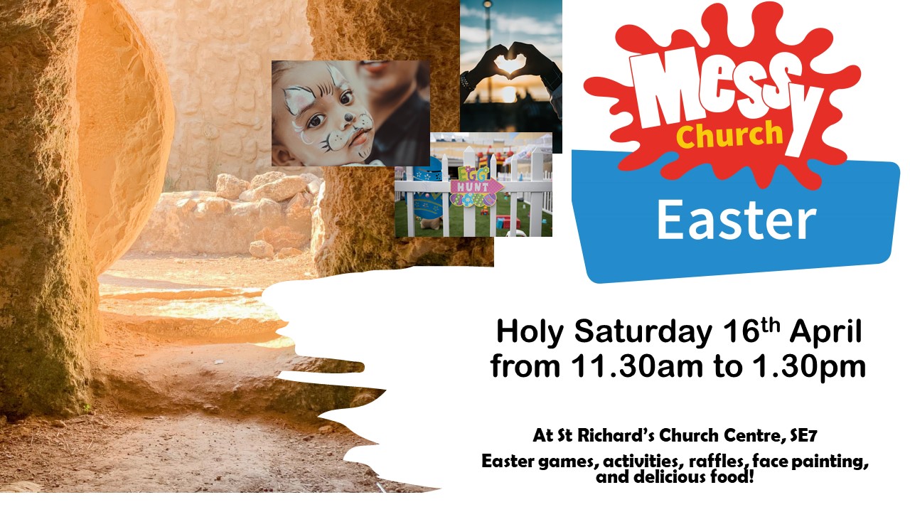 Messy Church at Easter, 16 April, 11.30am at St Richard’s – Charlton Church